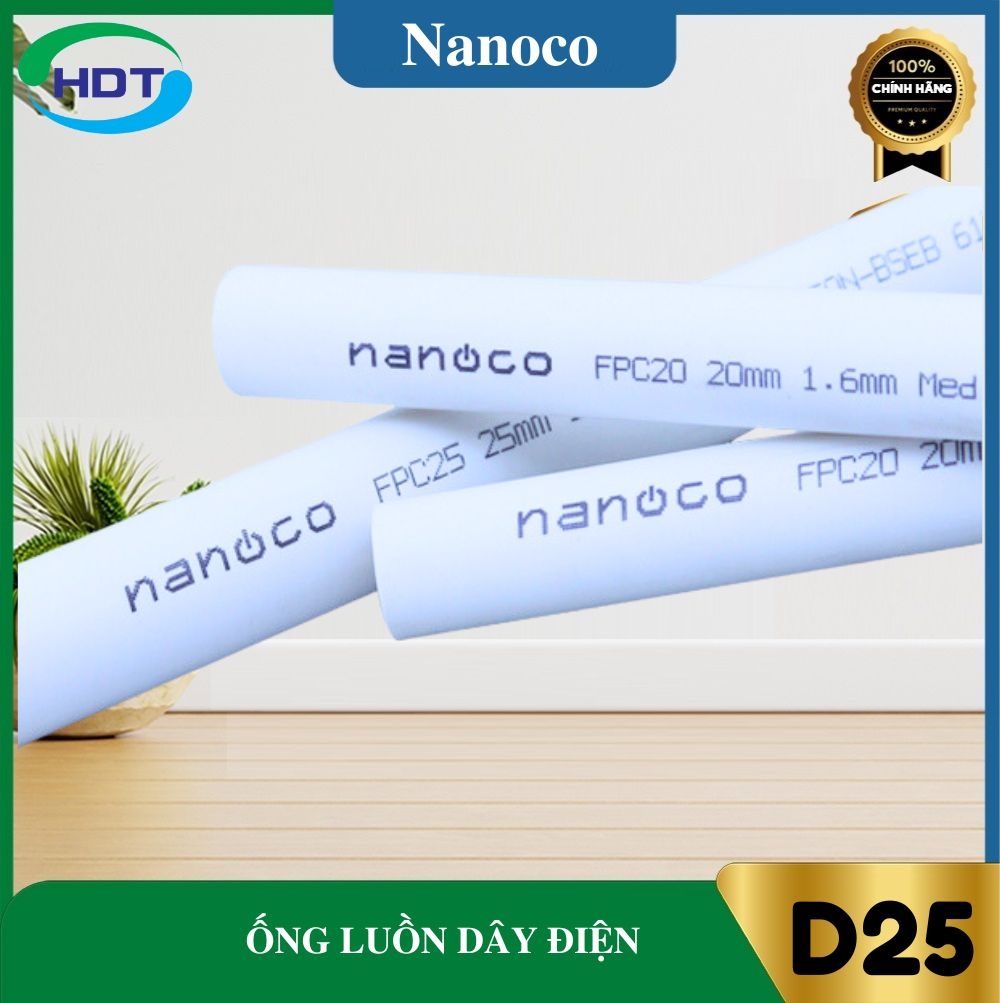 Ống luồn dây điện Nanoco dạng thẳng D25 FPC25L/ FPC25/ FPC25H